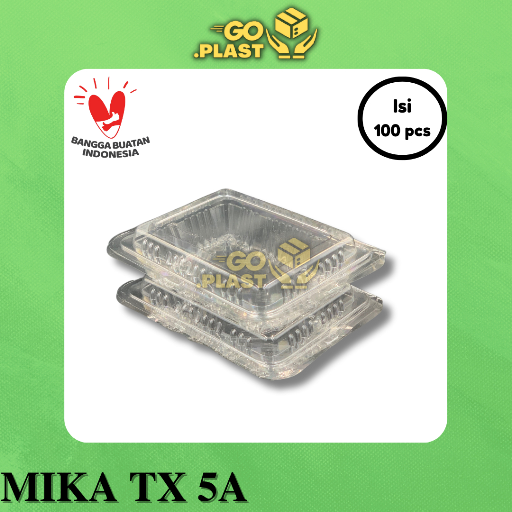 Jual [100PCS] Mika Plastik TX 5A Kemasan Makanan Kemasan Praktis ...