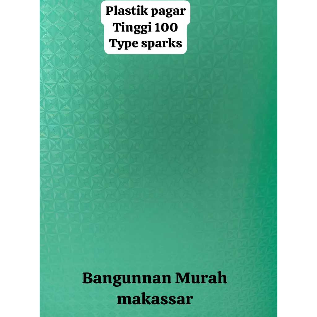 Jual Fiber Plat Plastik Tutup Pagar Motif Minimalis HIJAU / Plastik ...