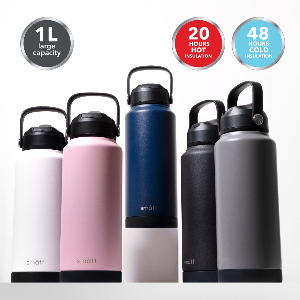 Jual Smatt Double Insulation Bottle Termos 1 Liter Tumbler Stainless ...