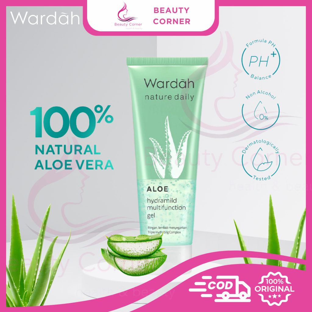 Jual Wardah Nature Daily Aloe Hydramild Multifunction Gel - 100ml ...