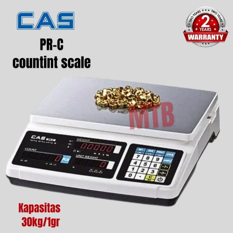 Jual counting scale Cas PR-C CAP 30KG/1GR TIMBANGAN HITUNG JUMLAH (MTB) | Shopee Indonesia