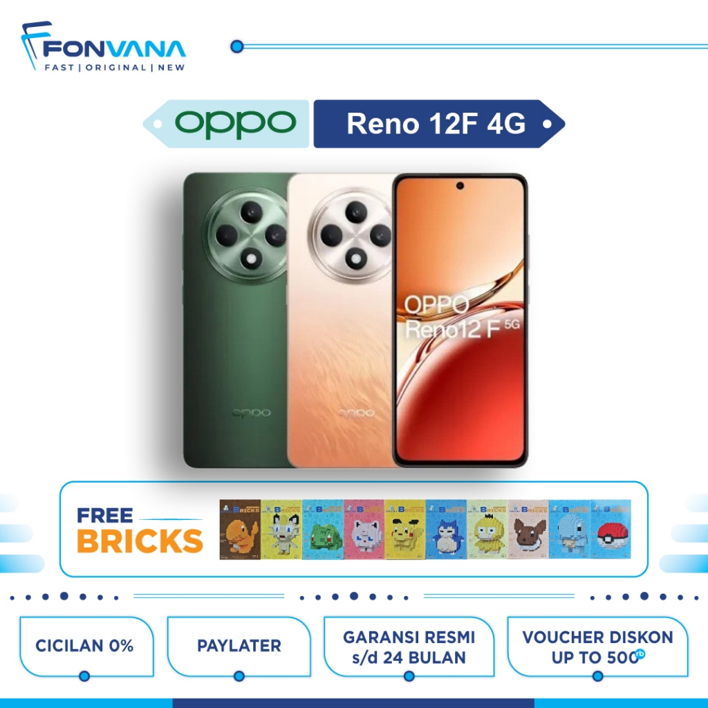 Jual Oppo Reno 12F 4G | Reno12F 4G 8/256GB Qualcomm Snapdragon 685 ...