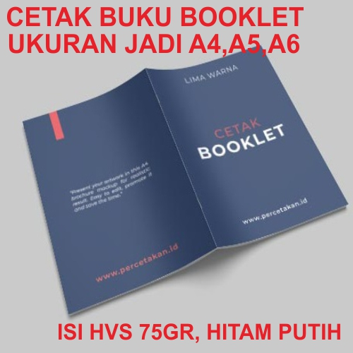 Jual Cetak Buku Booklet steples tengah isi Hitam Putih Cepat Murah ...