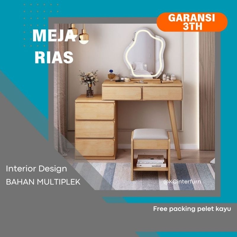 Jual MJ.19 Meja rias meja makeup rak makeup meja console vanity table ...
