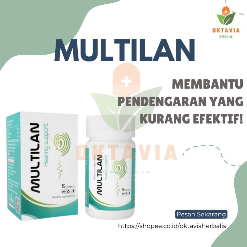 Jual Terbaik Multilan Asli Original Obat Telinga Memulihkan Pendengaran ...