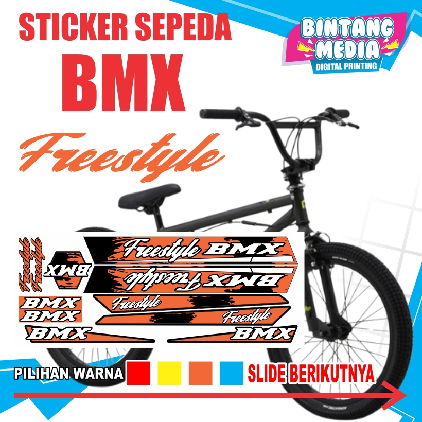 Jual Sticker Sepeda Anak, Sticker Sepeda BMX Freestyle 01 | Shopee ...