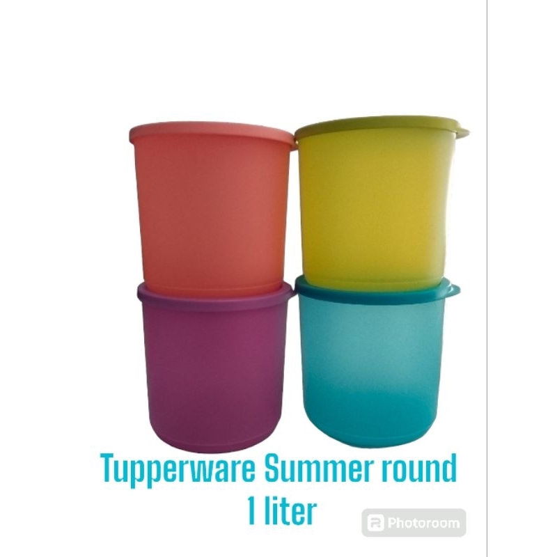 Jual Tupperware summer 1,1liter / tempat kue / toples cemilan | Shopee ...
