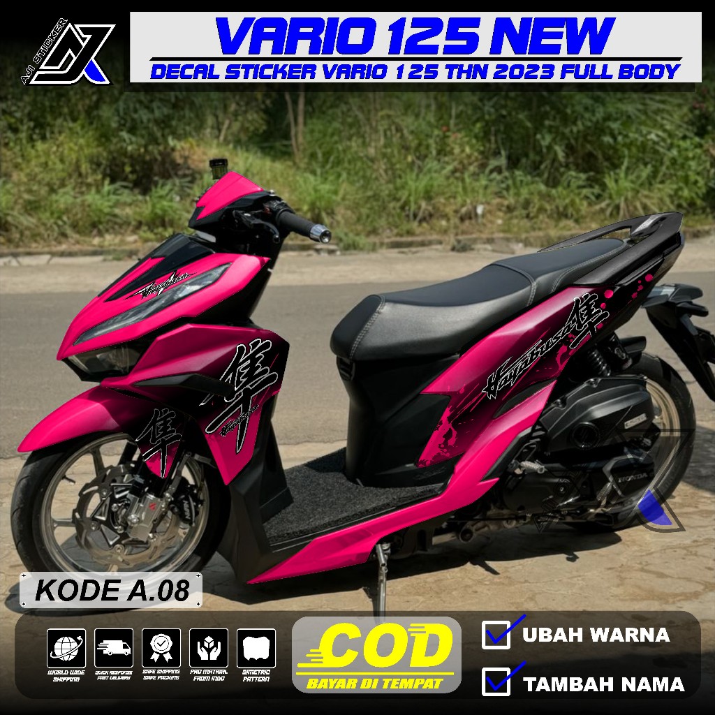 Jual Decal VARIO 125 NEW Full Body HAYABUSA - Sticker VARIO 125 New Striping -Vario 125 new gen2 ...