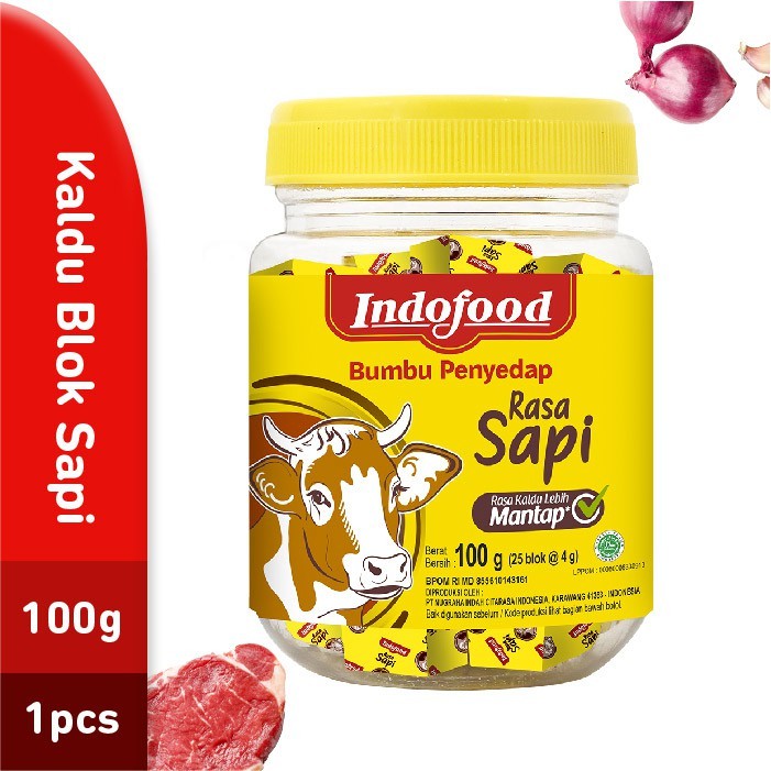 Jual Kaldu Blok Indofood Rasa Ayam / Sapi 100gr - 1 pcs | Shopee Indonesia