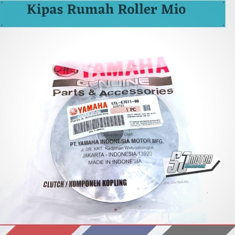 Jual Kipas Rumah Roller Original Yamaha Mio Smile Sporty Soul Fino Karbu 5TL-E7611-00 | Shopee ...