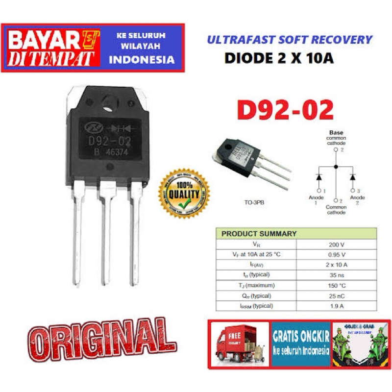 Jual DIODA TRAFO LAS D92-02 | Shopee Indonesia