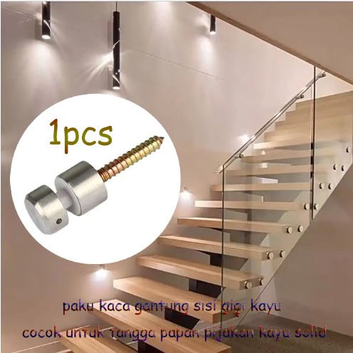 Jual 304 glass clip Pin / Standoff Glass Doff Stainless Steel 304 (Pin ...