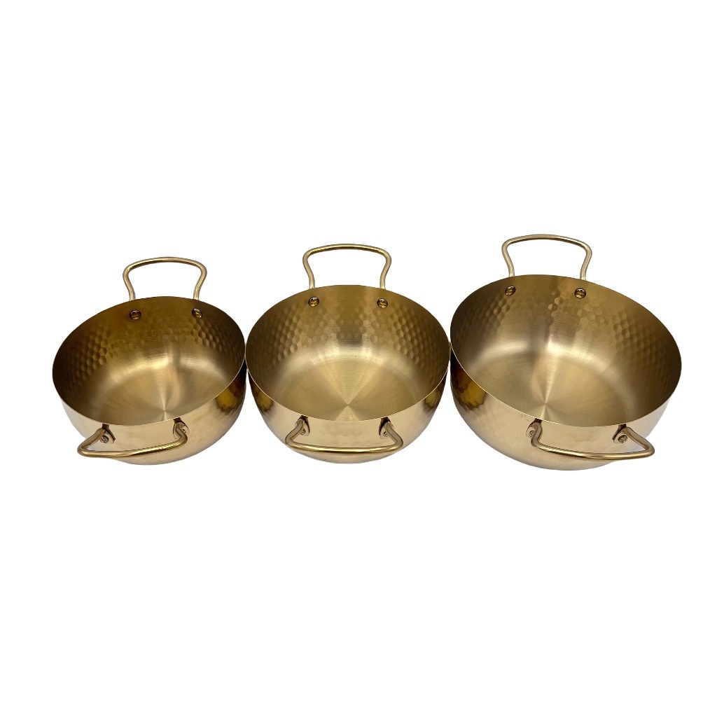 Jual Panci Ramen Korean Ramen Pot 18-22cm Stainless Steel Gold LA135 ...