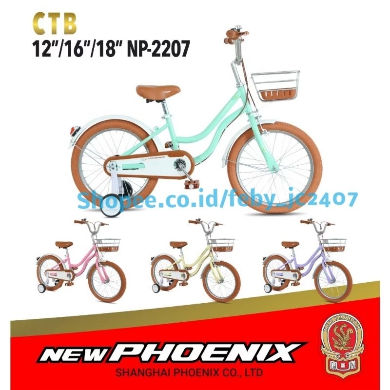 Jual Sepeda anak perempuan new phoenix np 2207 city bike ukuran 16 18 ...
