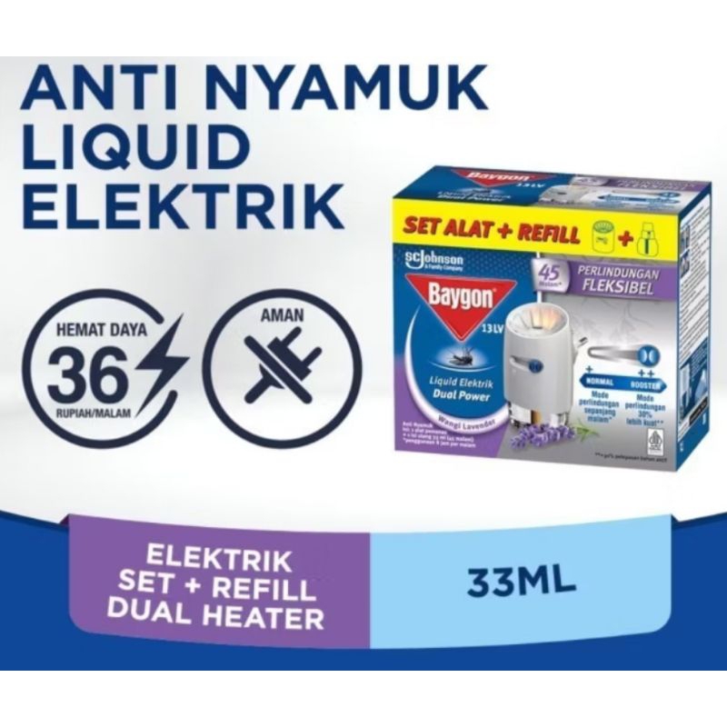 Jual Baygon liquid electric (dual set 33ml) | Shopee Indonesia