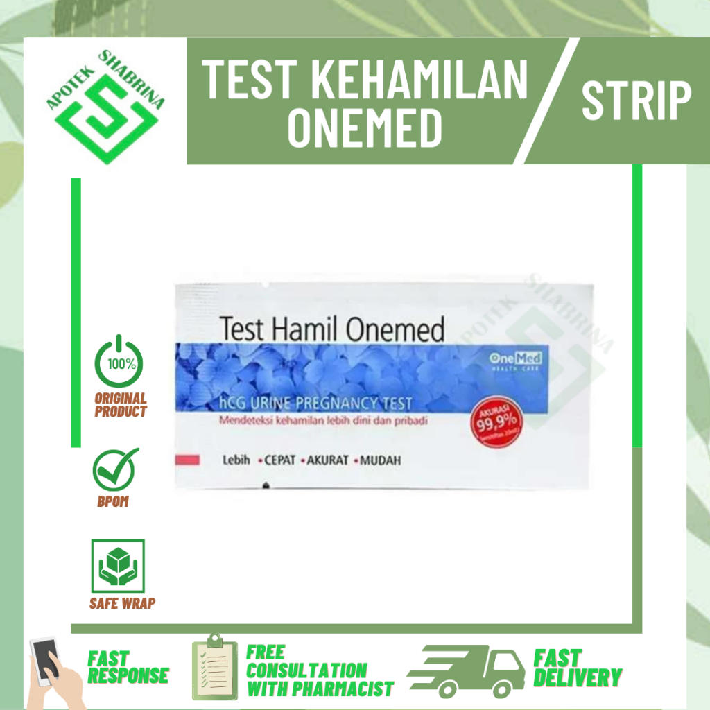 Jual TEST KEHAMILAN ONEMED / ONE MED/ TESTPACK STRIP MURAH/ TESPEK ...