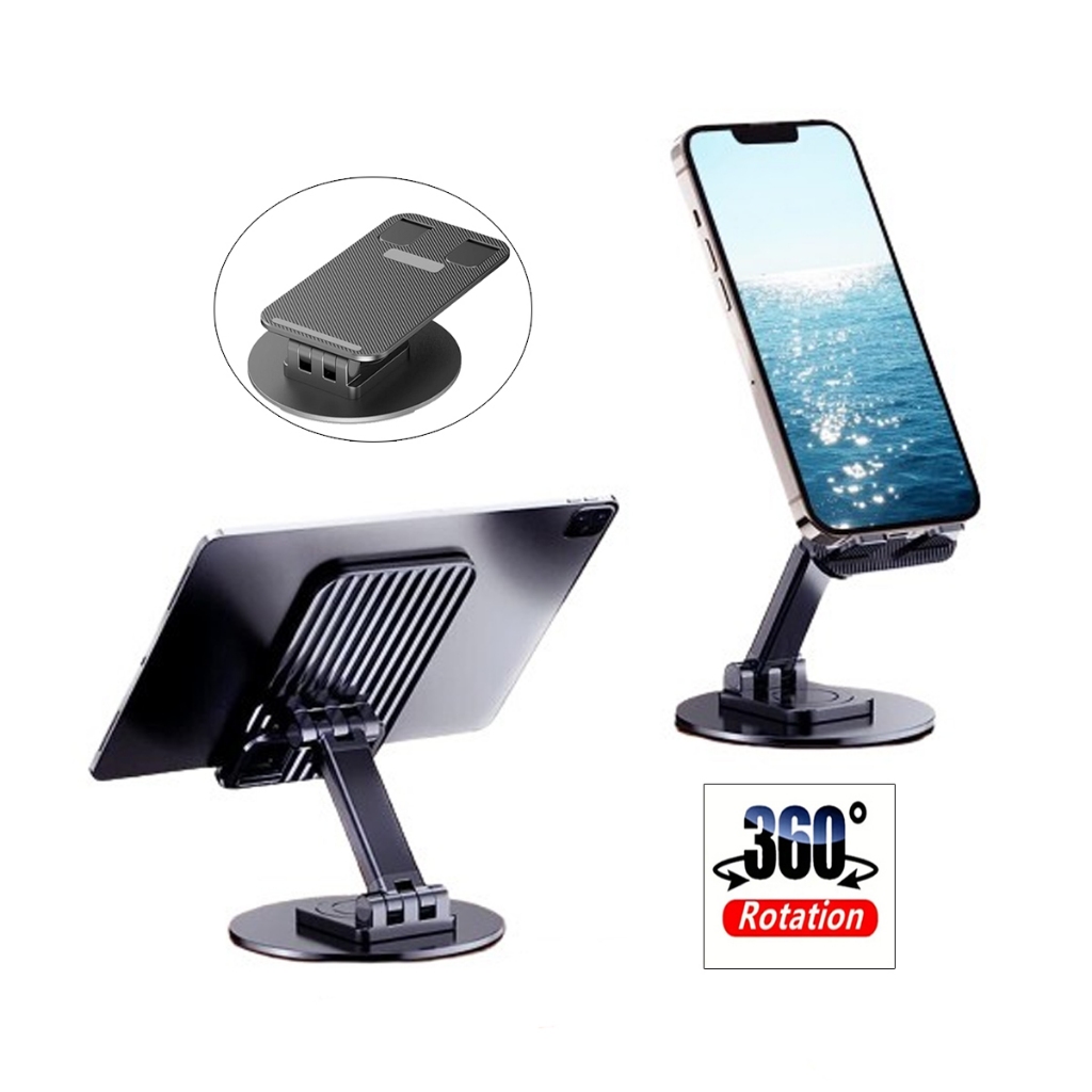 Jual Universal Phone Holder Hp Lipat Stand Besi Holder Tablet Rotasi ...