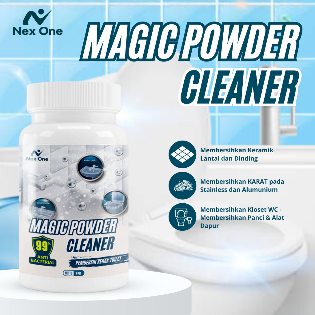 Jual Nex One Magic Powder Cleaner Pembersih Lantai Kamar mandi Toilet ...