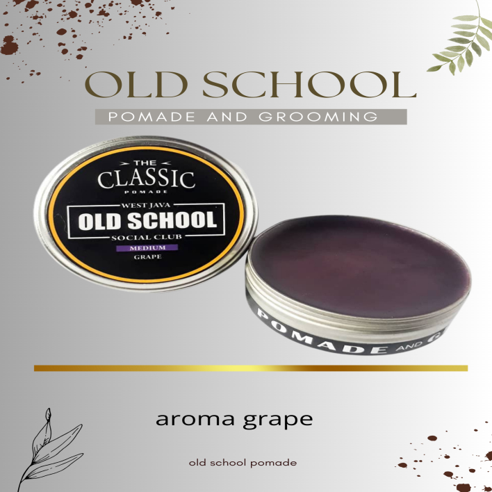 Jual oldschool pomade original (oilbased) aroma grape ukuran besar 100g ...