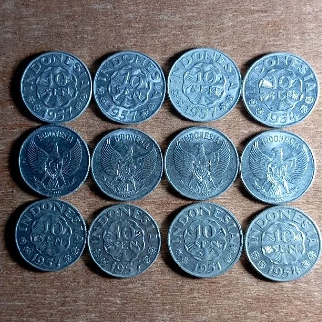 Jual UANG KUNO KOIN 10 SEN ALUMINIUM BERSIH | Shopee Indonesia