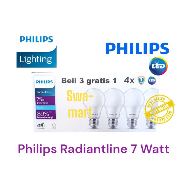 Jual Philips Led Radiantline 7 watt | Shopee Indonesia