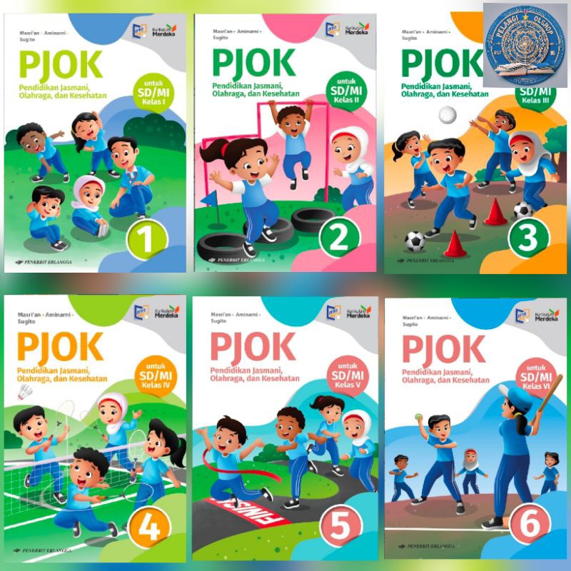 Jual BUKU PJOK SD/MI KELAS 1 2 3 4 5 6 KURIKULUM MERDEKA ERLANGGA ORIGINAL | Shopee Indonesia