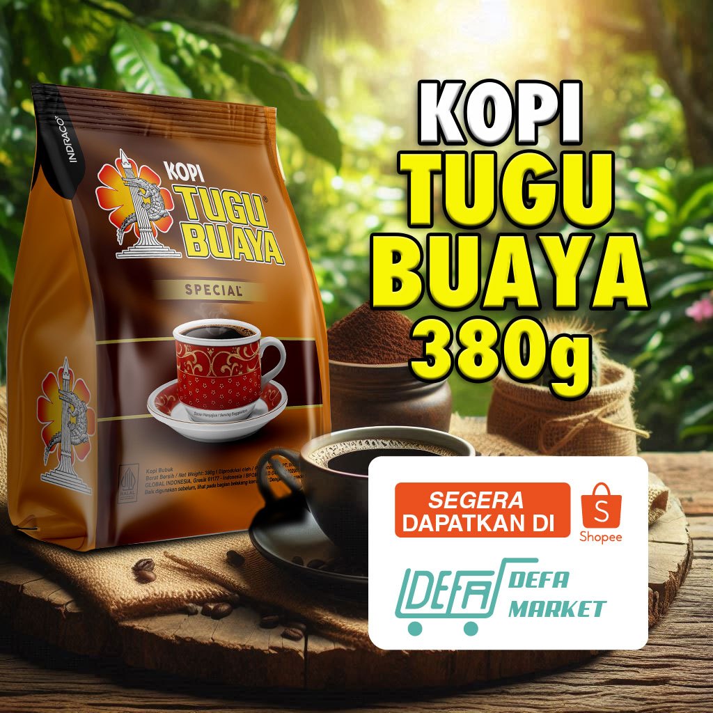 Jual Kopi hitam kopi TUGU BUAYA 380g | Shopee Indonesia