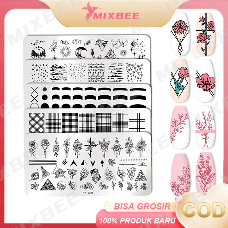 Jual 12 Gaya / Set Template / Manicure / Manicure Transfer Template ...
