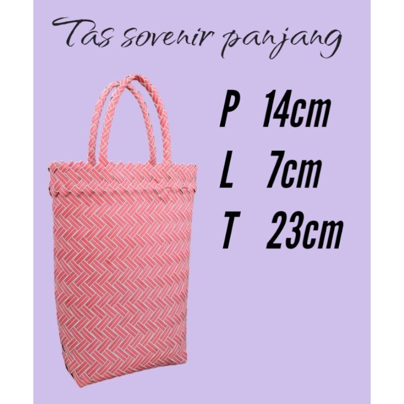 Jual Tas anyaman plastik/TAS ANYAMAN SOVENIR PANJANG/tas sovenir/Tas ...