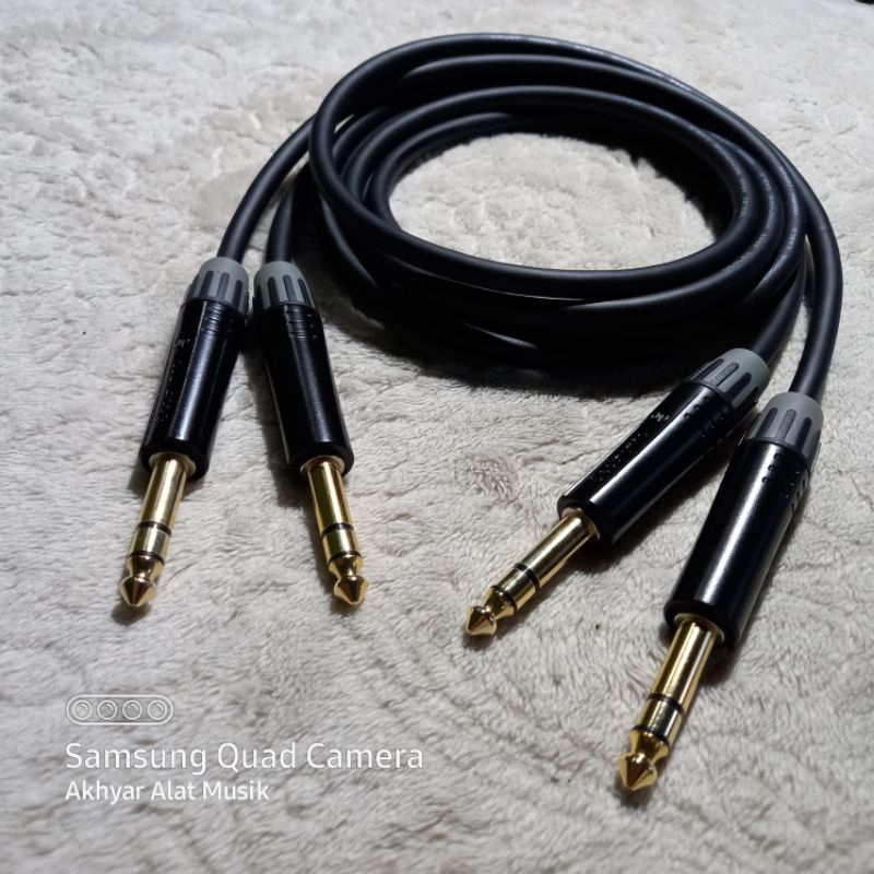 Jual Kabel Trs to Trs Stereo Balance Mogami Original Made in Japan 3M ...