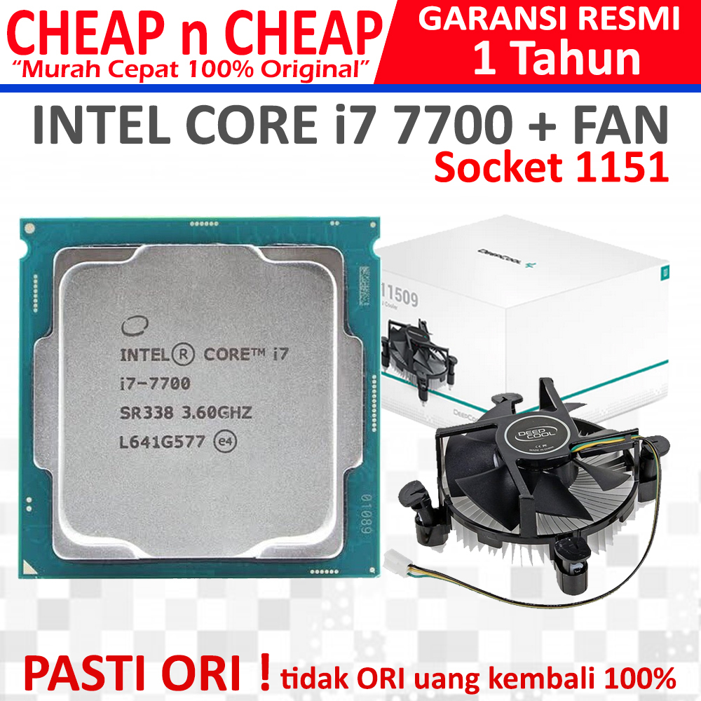 Jual Intel Core i7 7700 Tray + Fan Kabylake - Intel LGA 1151 H110 | Shopee Indonesia