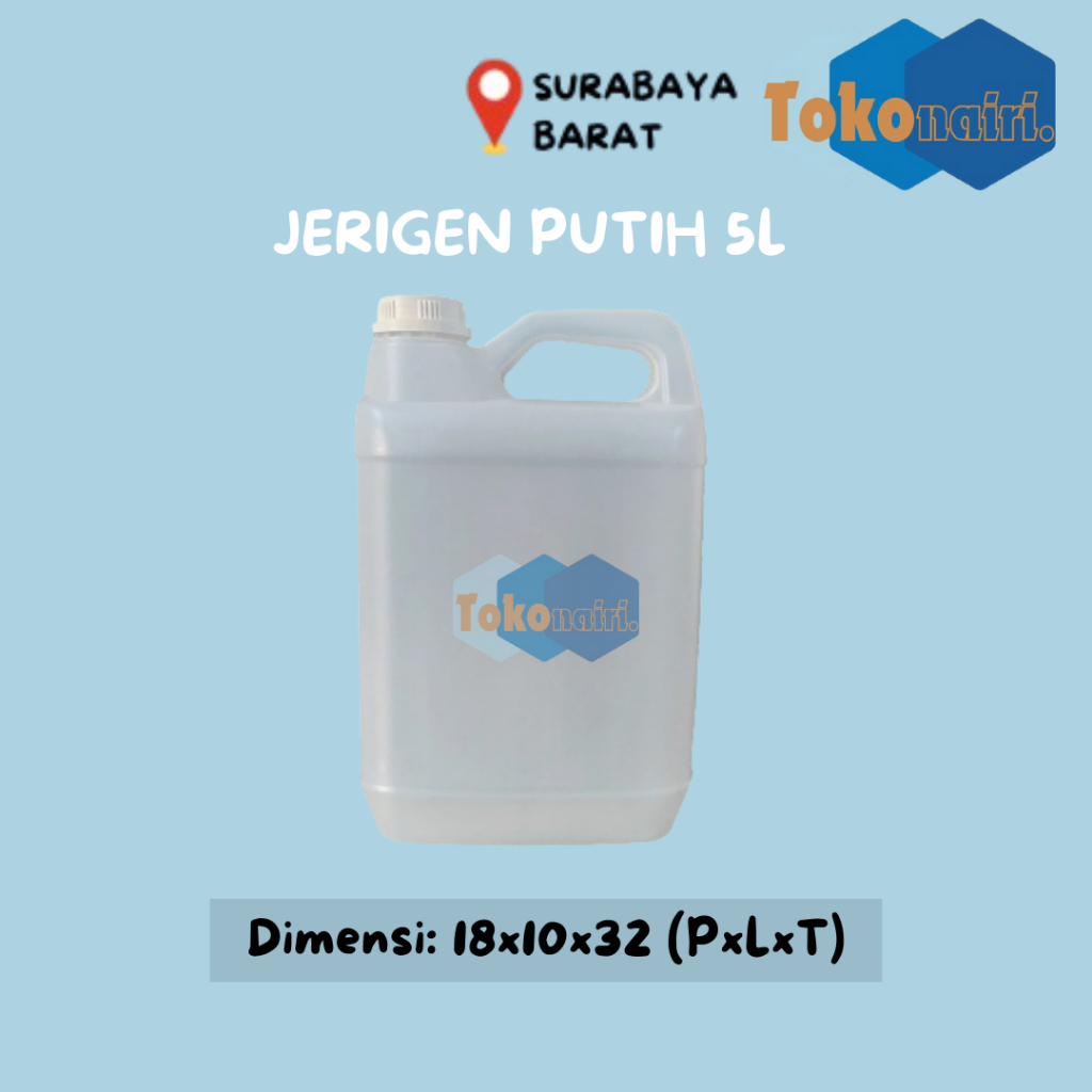 Jual JERIGEN 5 LITER - Kondisi Baru Food Grade / Botol 5L / HDPE ...