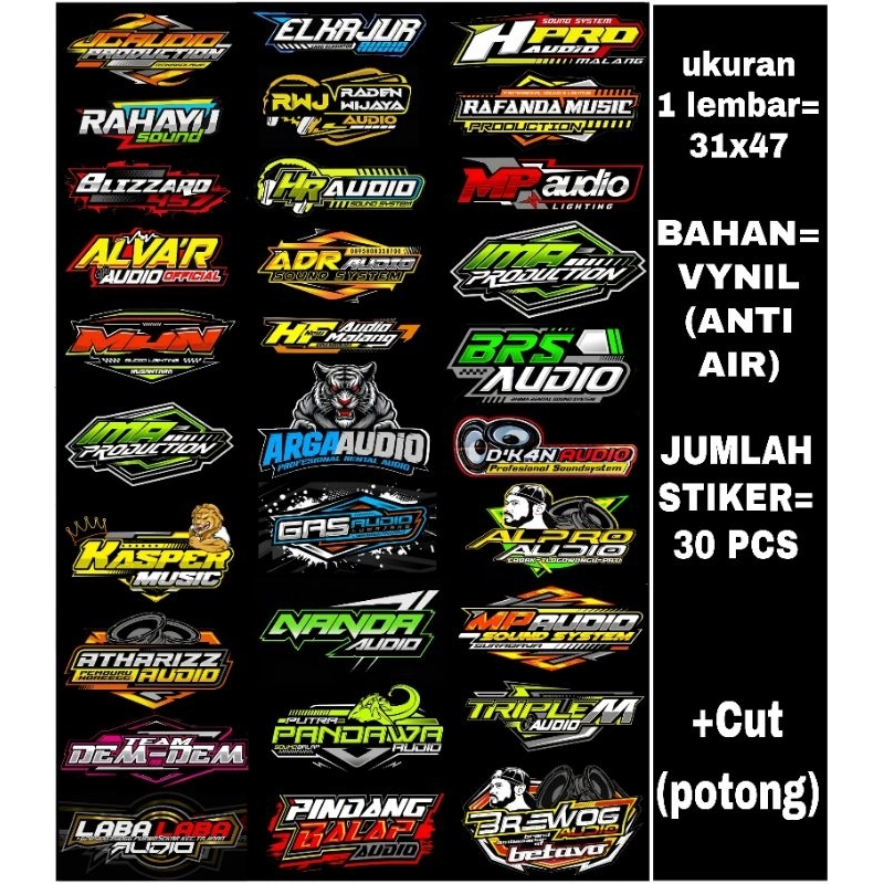 Jual STIKER SOUND | STIKER AUDIO | STIKER SOUND SYSTEM | STIKER VYNIL ...