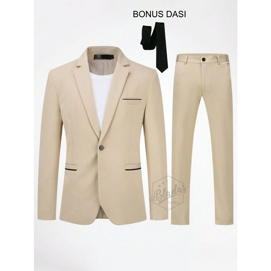 Jual Setelan Jas Pria 3in1/Setelan Jas Rompi Celana Formal Pria Setelan-jas formal pria/jas ...