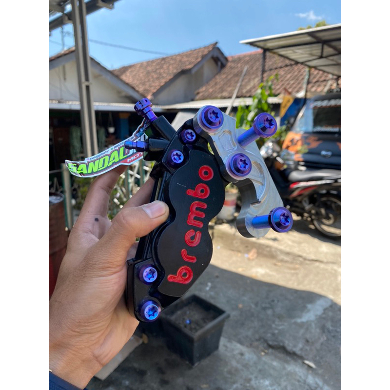 Jual BAUT TITANIUN UNTUK KALIPER BREMBO KTC NISSIN AXIAL BIGPOT 4 PISTON BAUT TITANIUM KALIPER ...