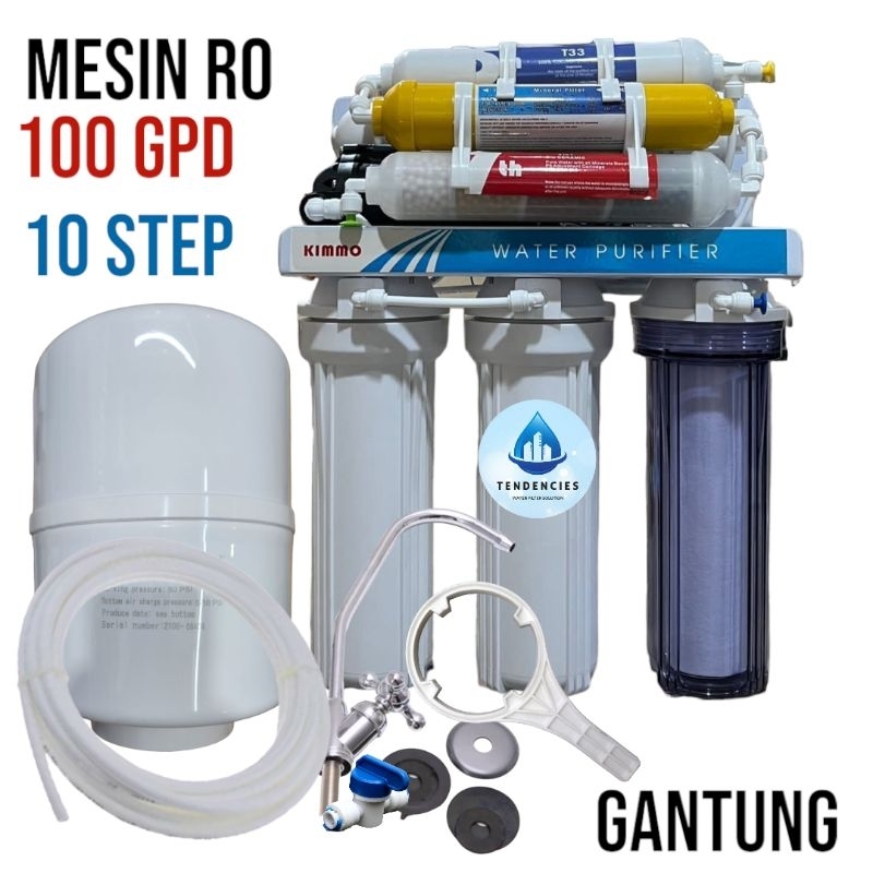 Jual MESIN RO 100 GPD 10 STEP + UV / REVERSE OSMOSIS 100 GPD 10 STEP ...
