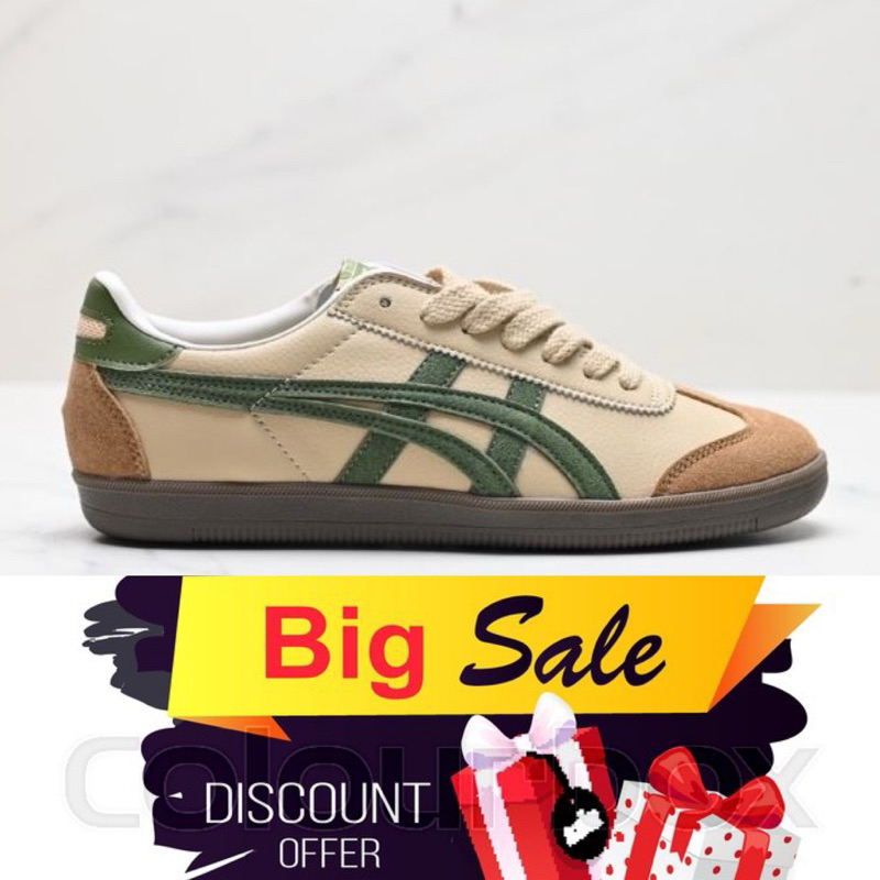 Jual sepatu onitsuka tiger ORIGINAL tokuten beige-green (pria & wanita ) | Shopee Indonesia