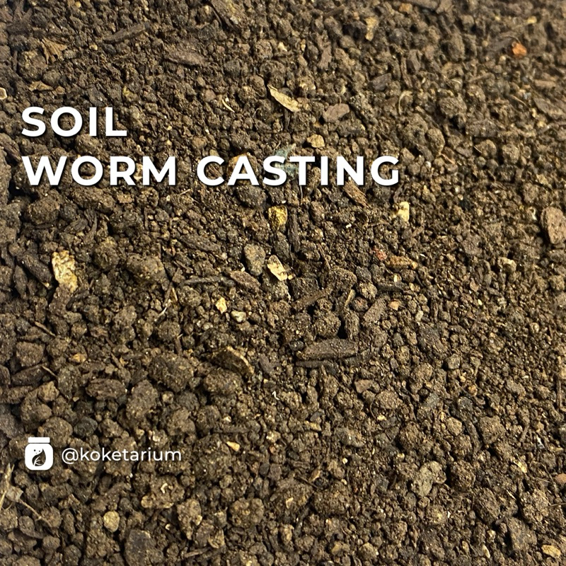 Jual Soil / Worm Casting 1 Liter - Media Tanam / Aquascape / Substrate ...