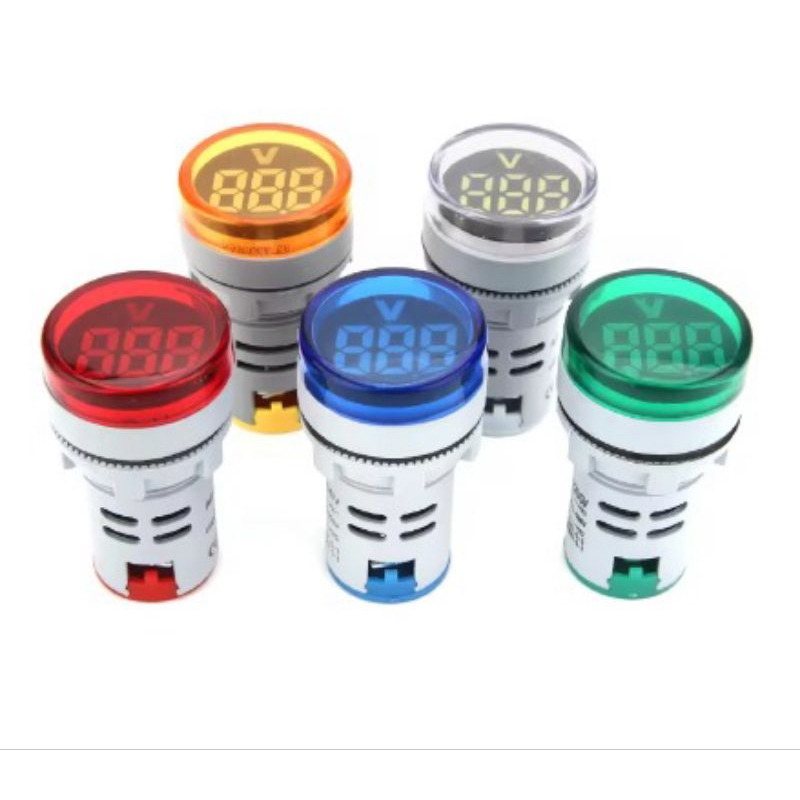 Jual Voltmeter Digital Mini Panel Mount 22mm Pengukur Tegangan Akurat ...