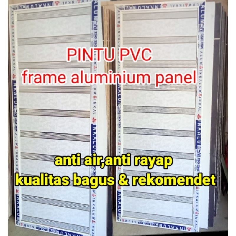 Jual Daun pintu PVC frame aluminium panel untuk kamar mandi atau pintu ...