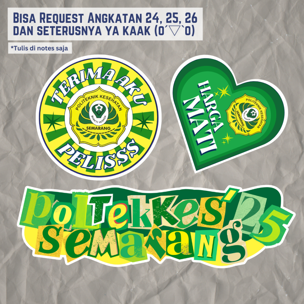 Jual STIKER CAMABA Poltekkes Semarang - POLITEKNIK KESEHATAN SEMARANG ...