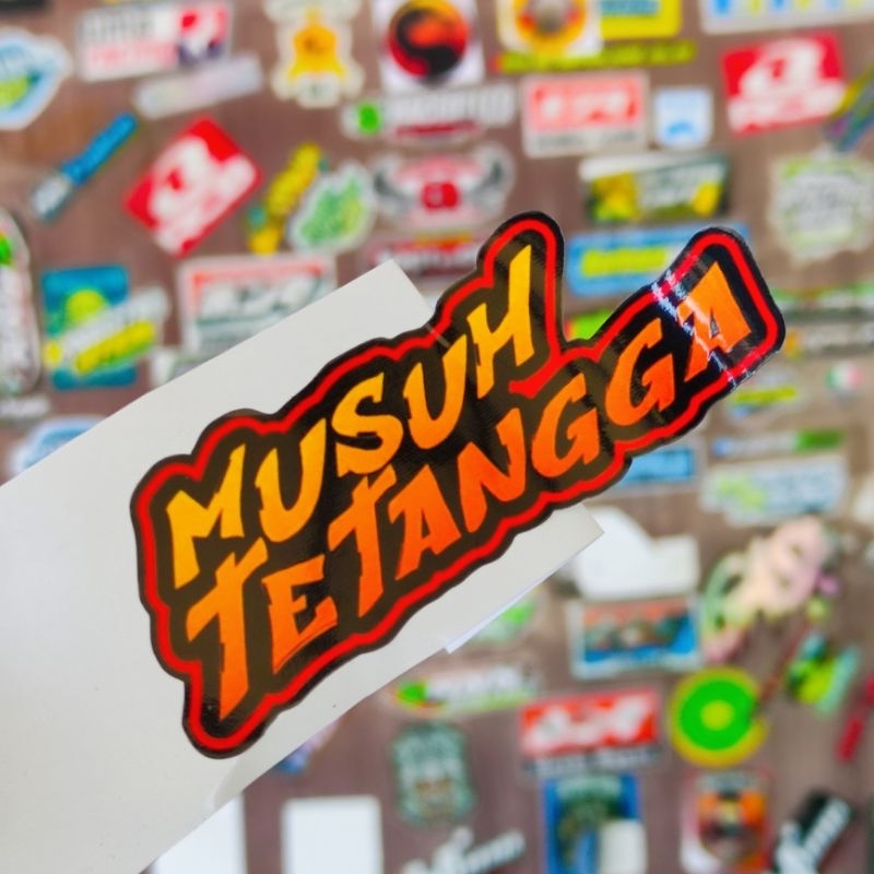 Jual stiker motor MUSUH TETANGGA | Shopee Indonesia Jual stiker motor MUSUH TETANGGA | Shopee Indonesia