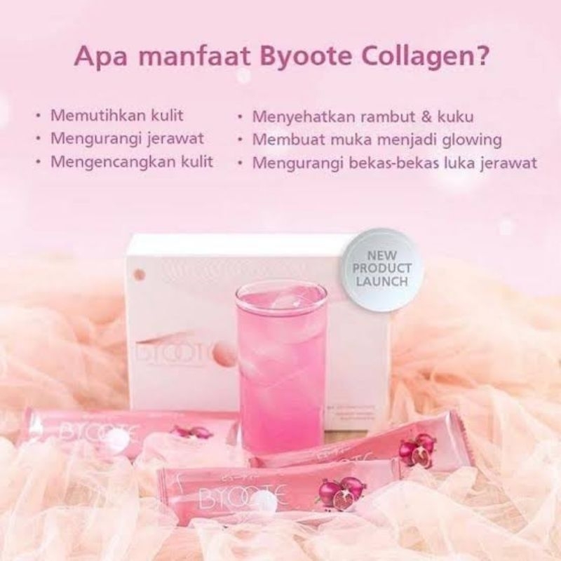 Jual BYOOTE Collagen Glutathione BPOM Vitamin Kolagen Komposisi Terbaik ...