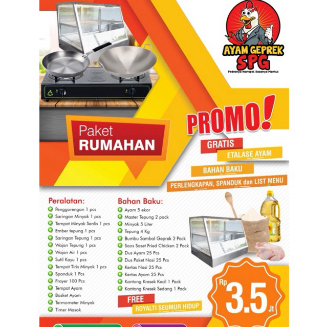 Jual Kemitraan Ayam Geprek & Fried Chicken | Shopee Indonesia