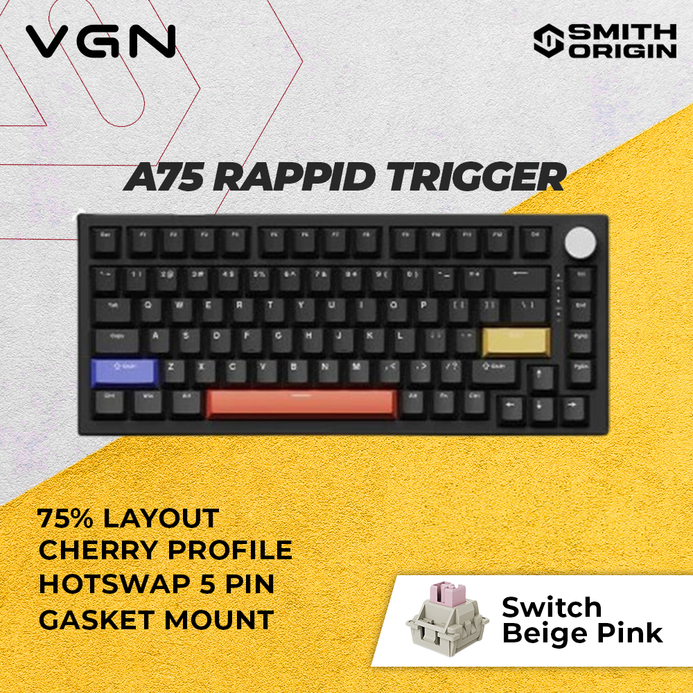 Jual VGN A75 Rapid Trigger Magnetic Switch Wired RGB Mechanical Keyboard | Shopee Indonesia