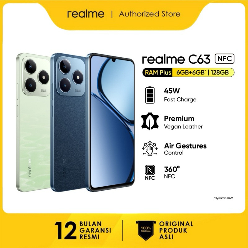 Jual Realme C63 6GB+6GB* | 128GB 45W Fast Charge| 5000mAh Durable ...