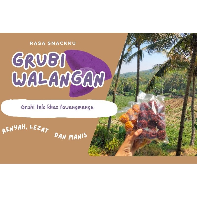 Jual Grubi ungu dan coklat || walangan telo || cemilan viral || cemilan ...