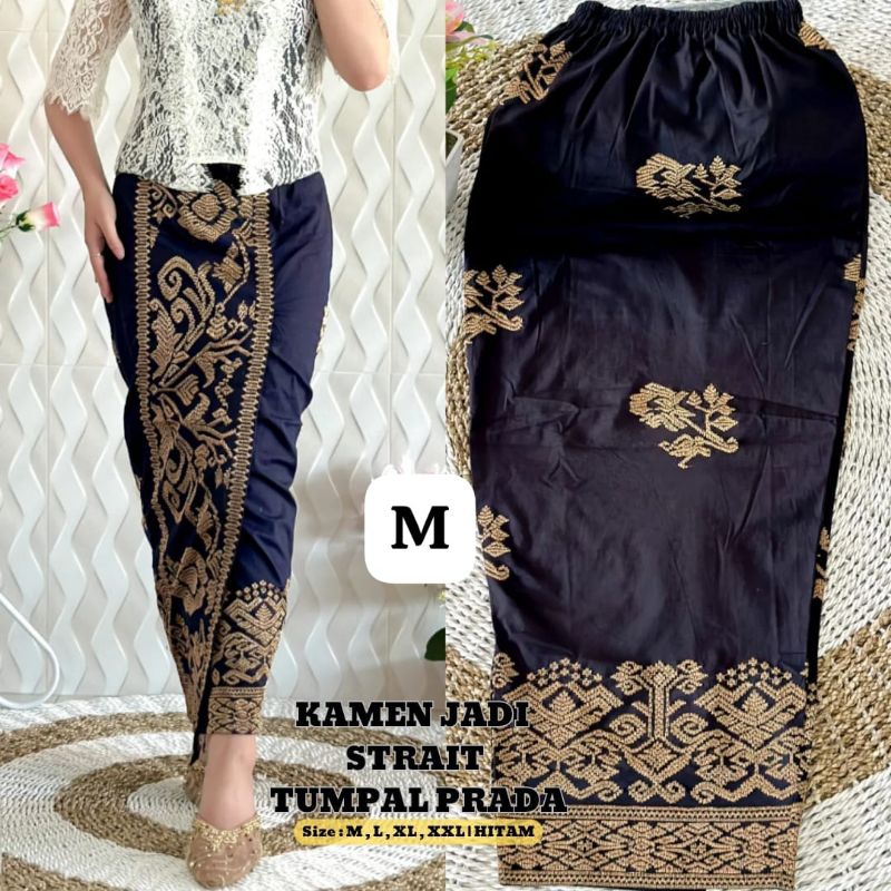 Jual kamen jadi strait bordir tumpal rok songket | Shopee Indonesia