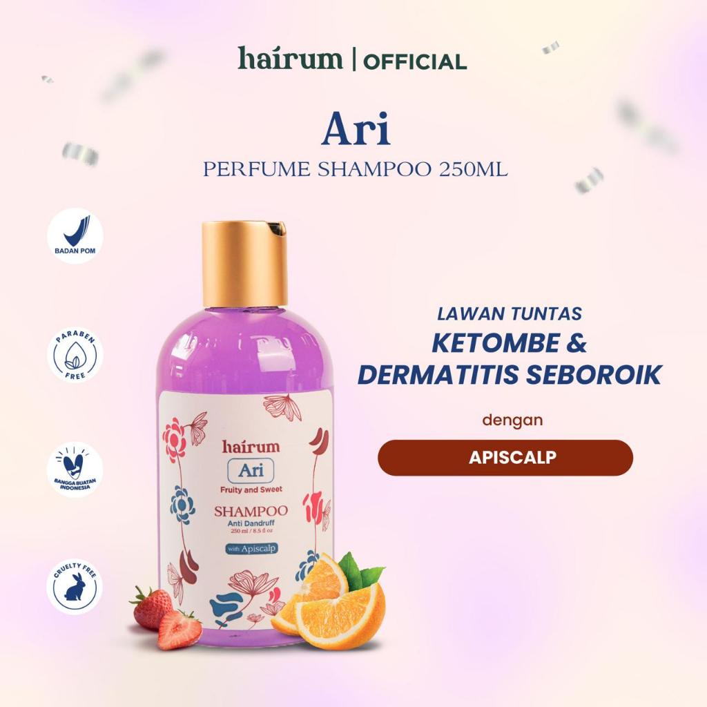 Jual 𝐇𝐀𝐈𝐑𝐔𝐌 Ari 250ML Shampoo Parfum / Perfume Dengan Ekstrak Apiscalp ...