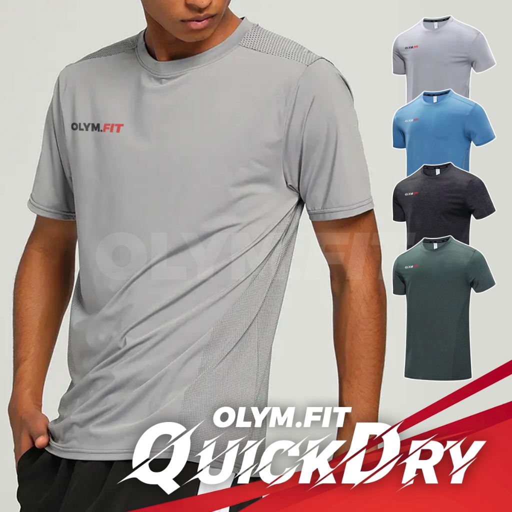 Jual Baju Olahraga Pria Wanita Running Lari Kaos Olah Raga Gym Fitness ...